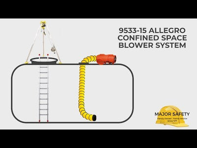 Allegro 9533-15 Economy Confined Space Blower System — Major Safety