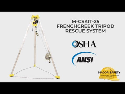 FrenchCreek 9 Foot Manhole Tripod Rescue System — Major Safety