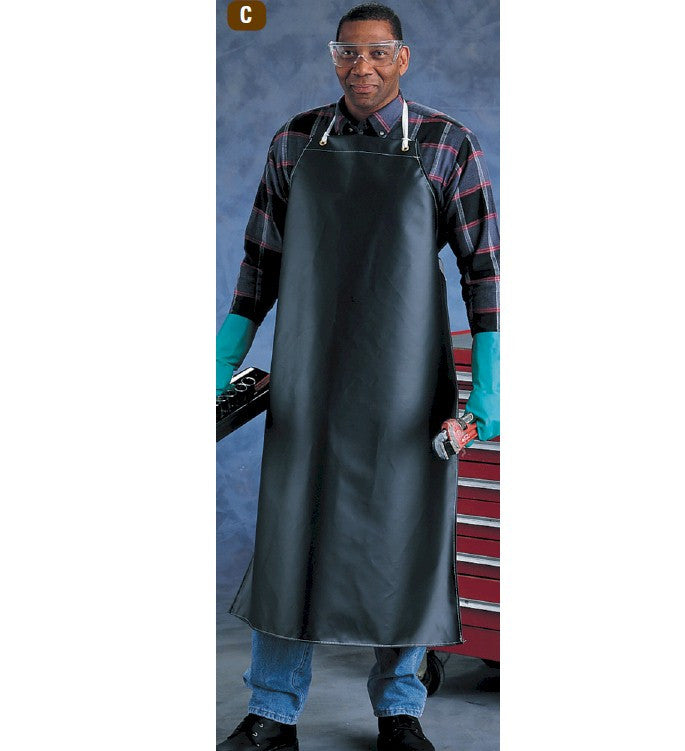 Heavy Weight Black Neoprene Chemical Apron - 36in x 45in — Major Safety
